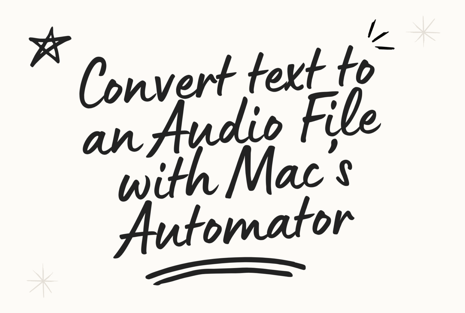 Convert Text to an Audio File with Mac's Automator - Annenberg Digital ...