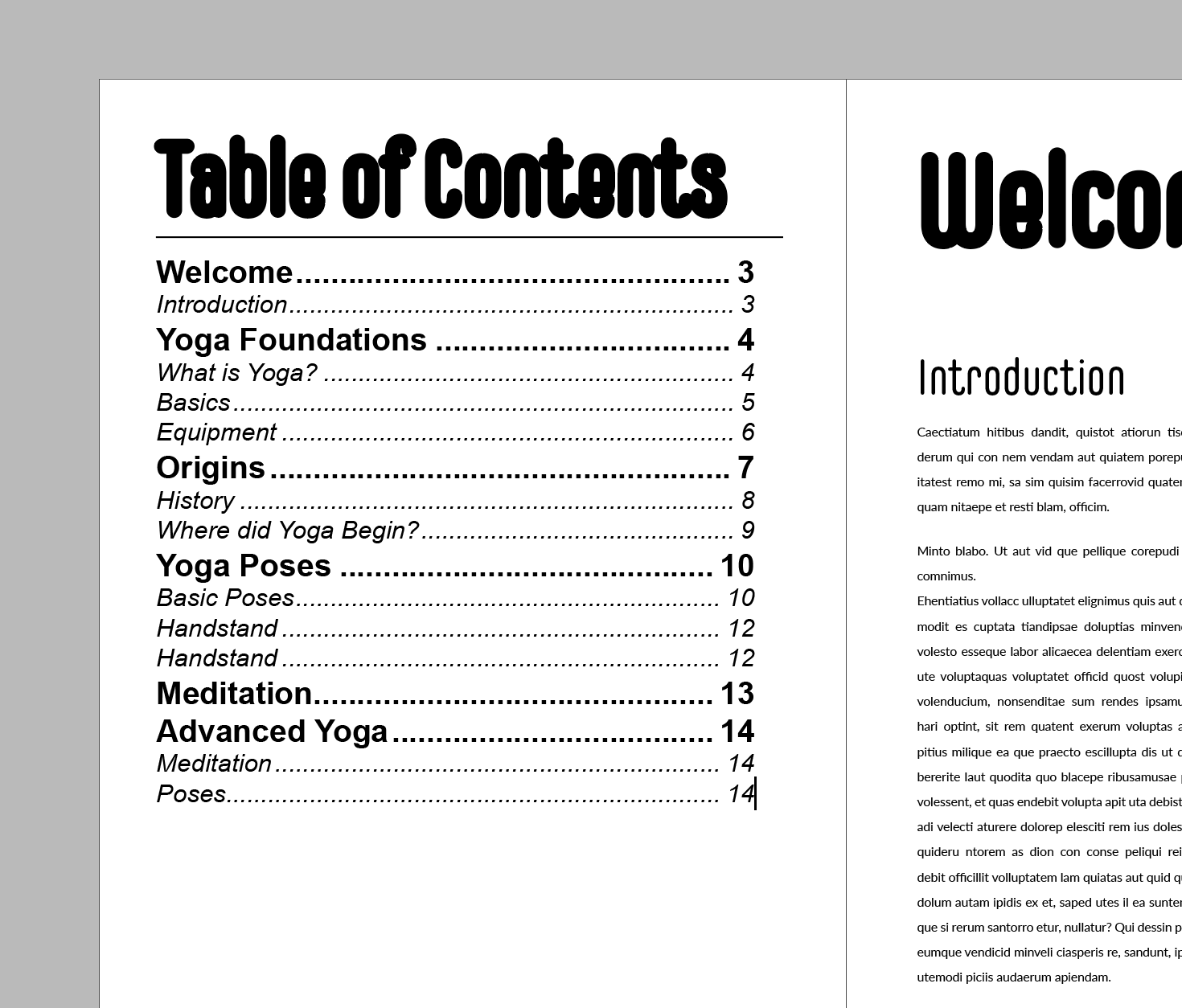 Make a Table of Contents with InDesign - Annenberg Digital Lounge